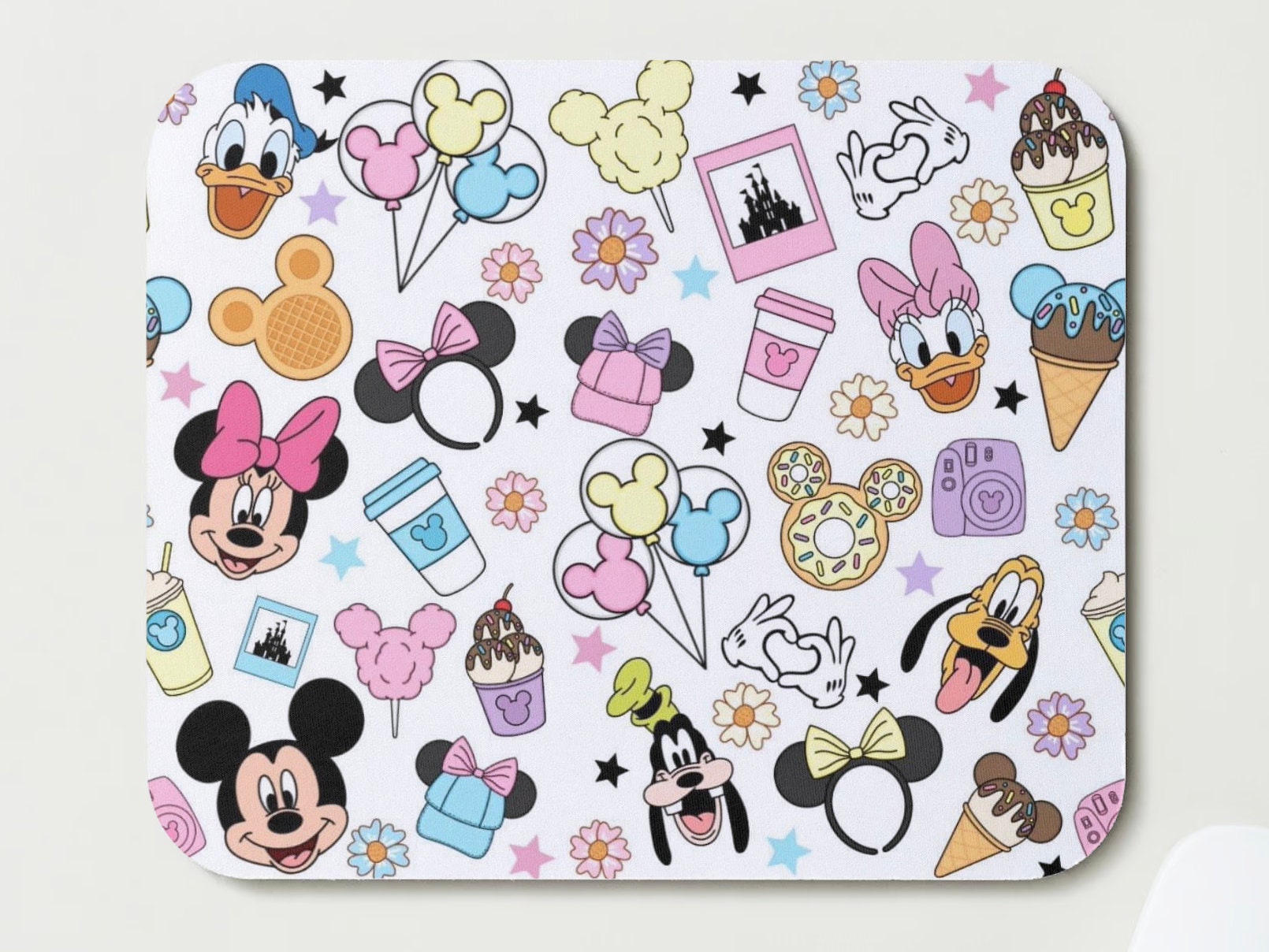 Disney Characters Mouse Pad / Disney / Mickey / Mini Mouse / Donald ...