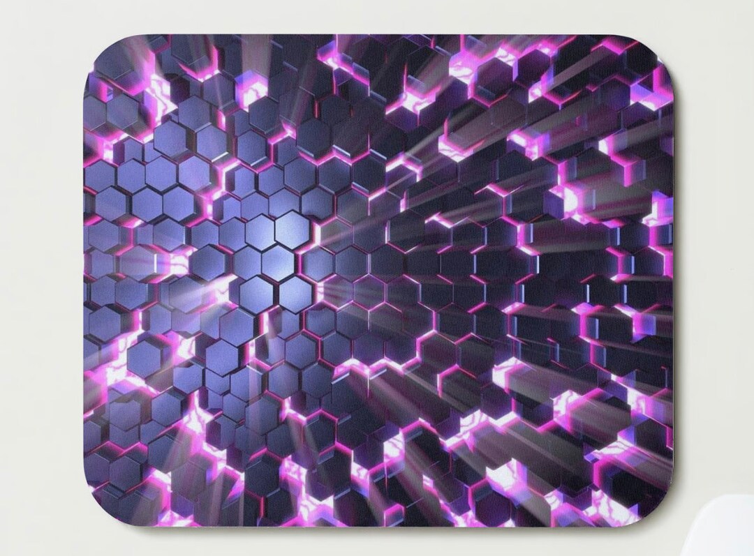 Neon Gaming Breakthrough / Mouse Pad/ Tech Mouse Pad / Pixels - Etsy
