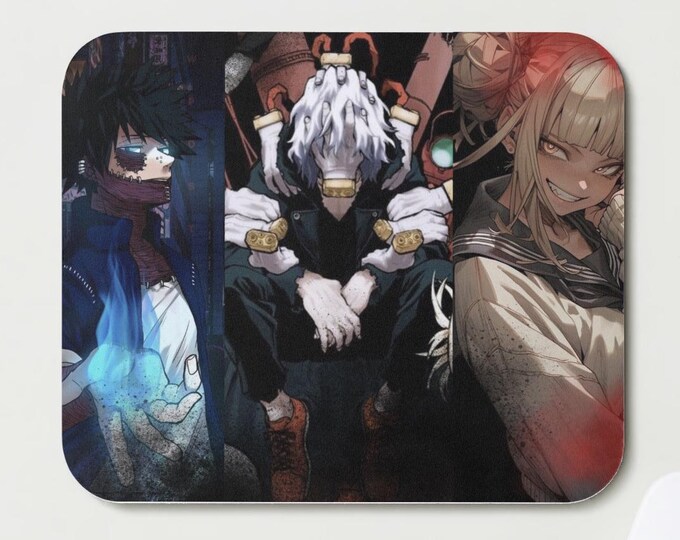 MHA Villains Mouse Pad: My Hero Academia Anime Print - Etsy