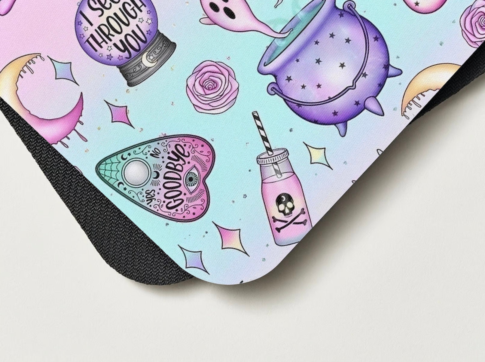 Pastel Goth Mouse Pad/ Ghost / Pastel/ Pastel Goth / Mouse Pad/ Moon ...