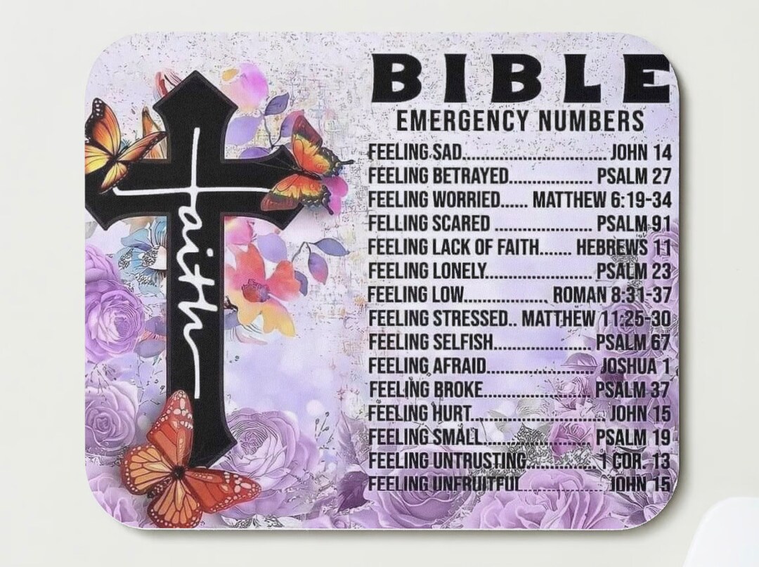 Faith Bible Verse / Bible/ Script/ Cute Mouse Pad/ Faith Mouse Pad ...