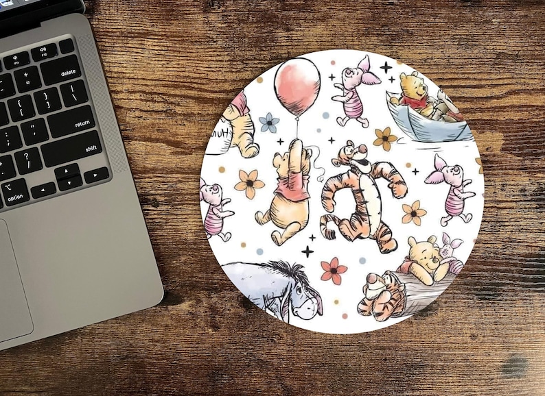 Winnie the Pooh / Mouse Pad / Winnie / Gift for Her / Gift for Him ...