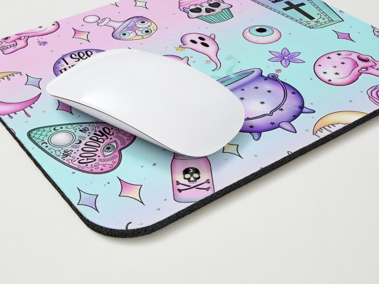 Pastel Goth Mouse Pad/ Ghost / Pastel/ Pastel Goth / Mouse Pad/ Moon ...