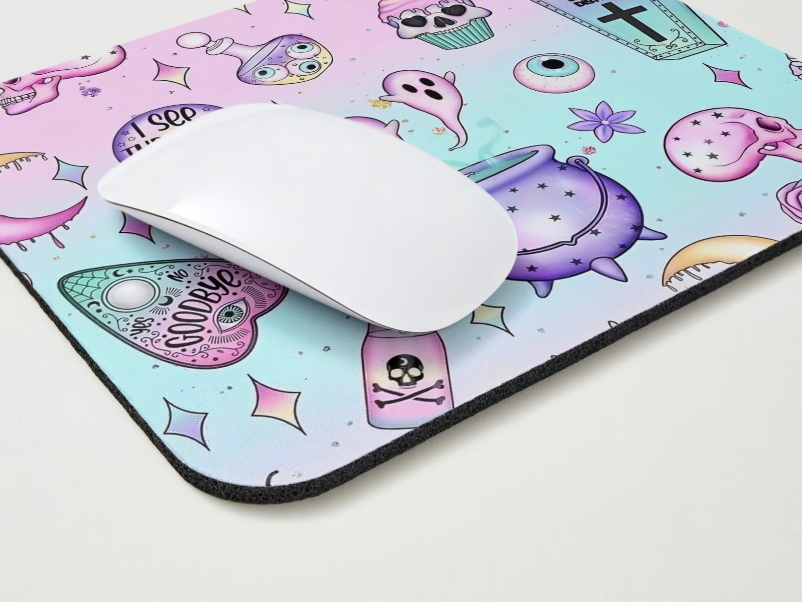Pastel Goth Mouse Pad/ Ghost / Pastel/ Pastel Goth / Mouse Pad/ Moon ...