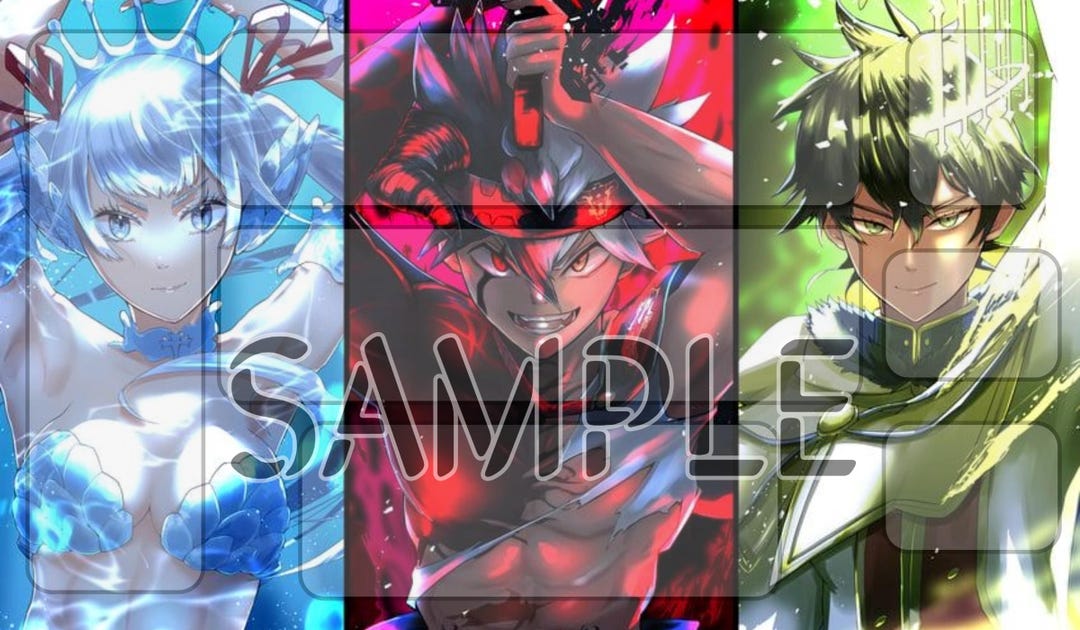 UNION ARENA Black Clover Custom 24x14 Playmat - Etsy