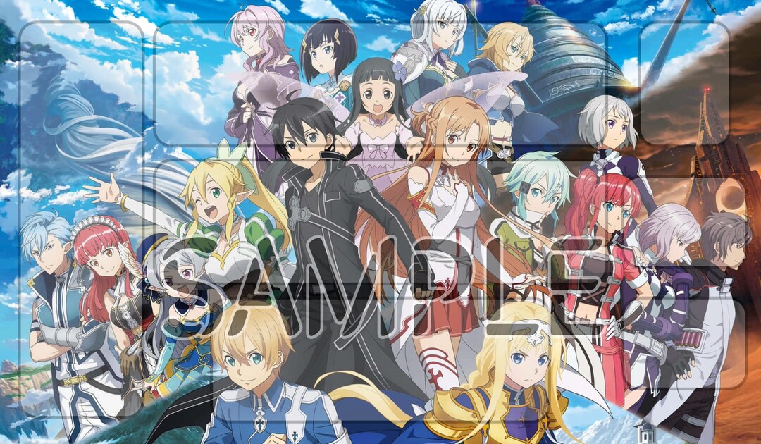UNION ARENA SAO Sword Art Online Custom 24x14 Playmat - Etsy