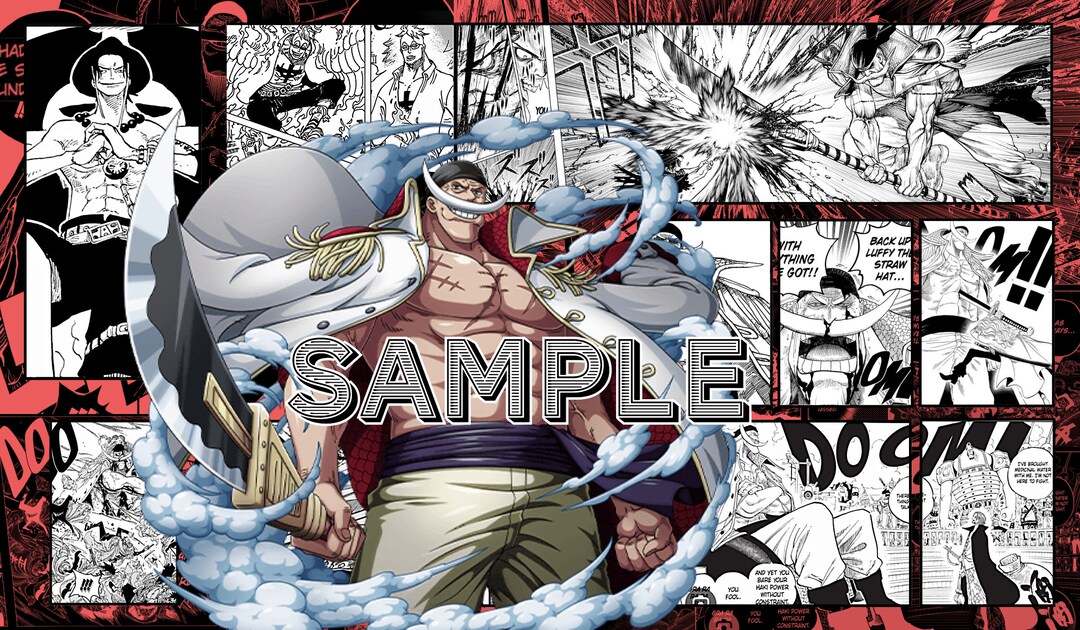 ONE PIECE Anime White Beard Pirates Edward Newgate CCG Custom Playmat ...