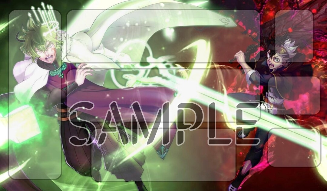 UNION ARENA Black Clover Custom 24x14 Playmat - Etsy