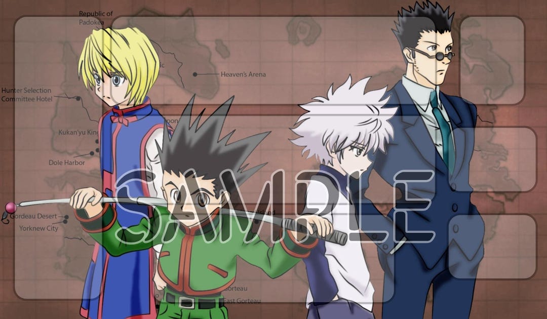 UNION ARENA Hunter X Hunter Custom 24x14 Playmat - Etsy