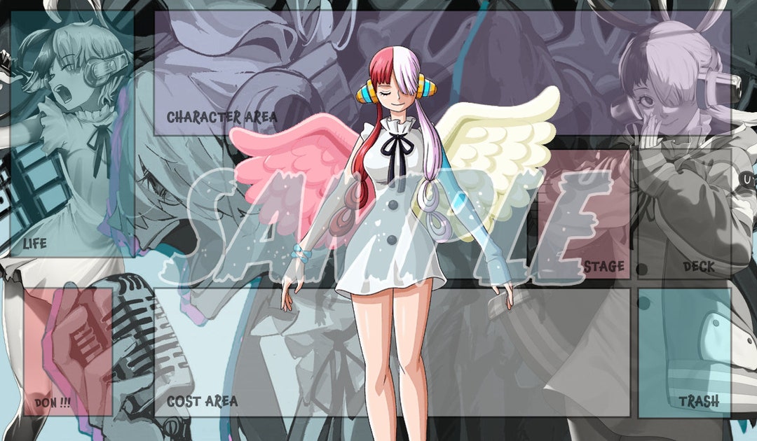 One Piece OP Playmat Uta TCG CCG Playmat Custom Card Mat 24x14 Inch - Etsy
