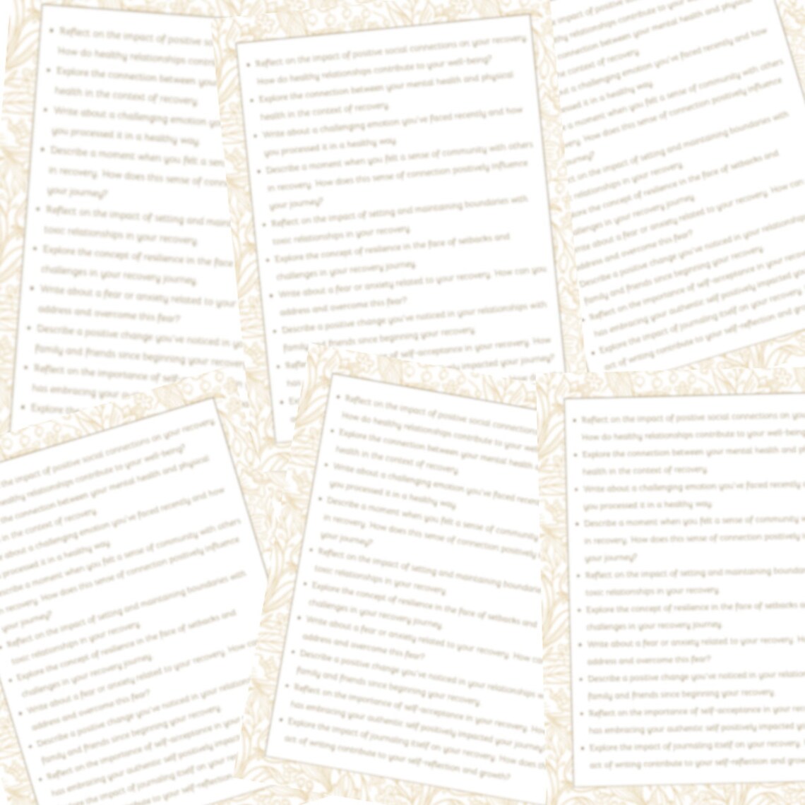 100 Journal Prompts for Those in Addiction Recovery - Etsy