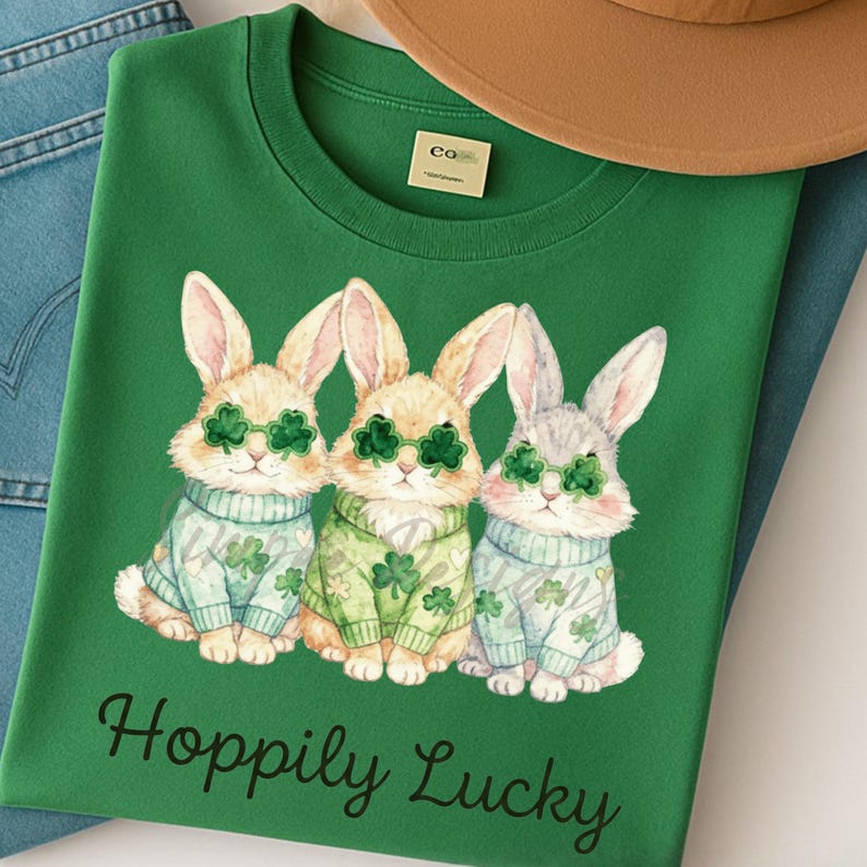St. Patrick's Bunnies PNG | Sublimation Design | Digital Downloads - Etsy