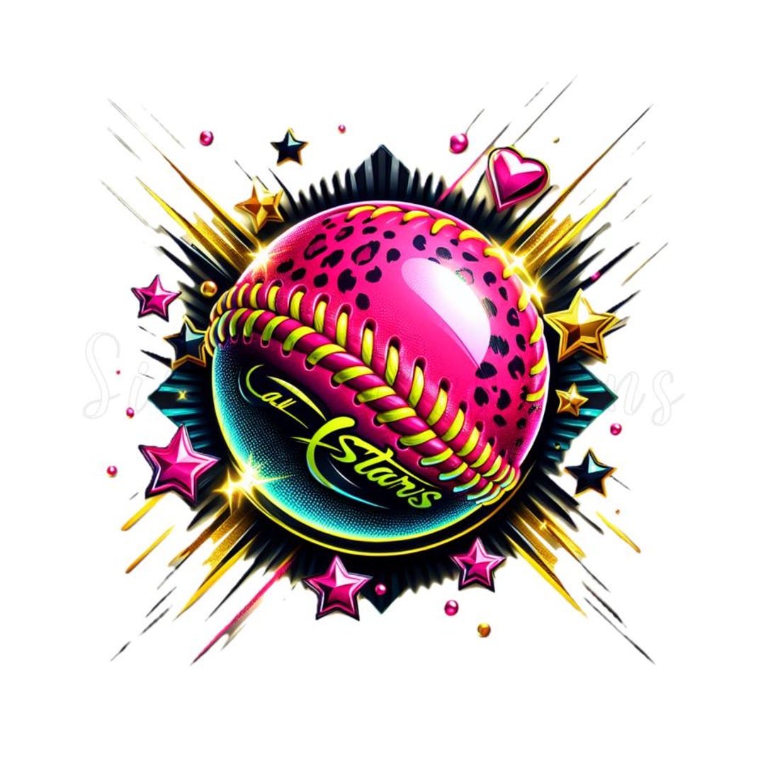 All Stars Softball Png Design, Softball Team Sublimation Png, Sport Png ...