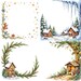 Watercolor Christmas Borders Clipart: Holiday Frames PNG (digital ...