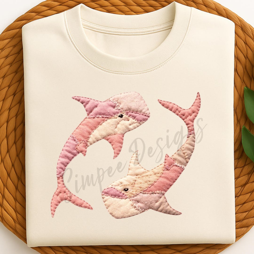 Pink Whale Shark Patchwork PNG | Sublimation Design | Digital Downloads ...
