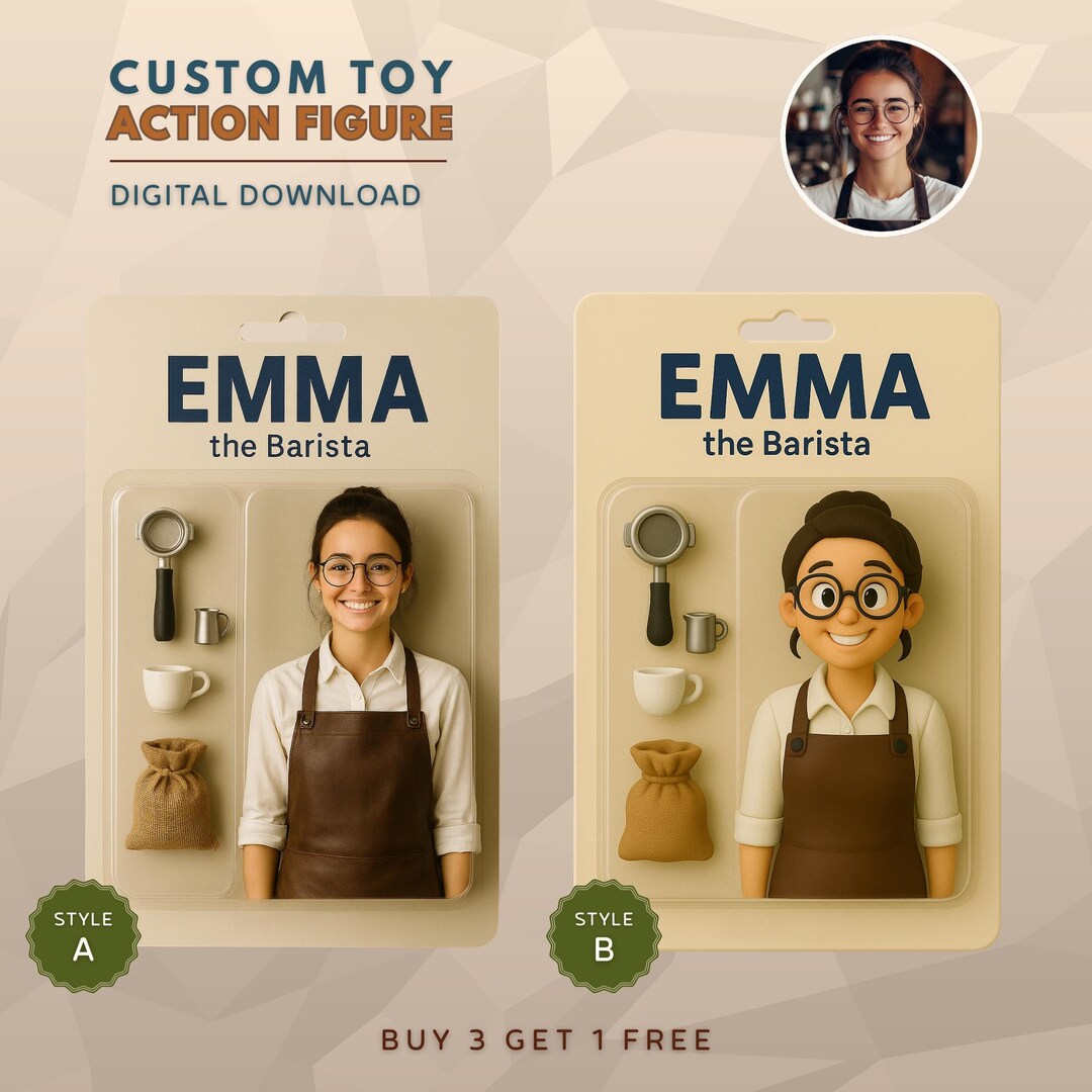 Personalized Action Figure, Custom Toy Figure Digital File ...
