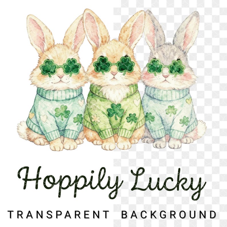 St. Patrick's Bunnies PNG | Sublimation Design | Digital Downloads - Etsy