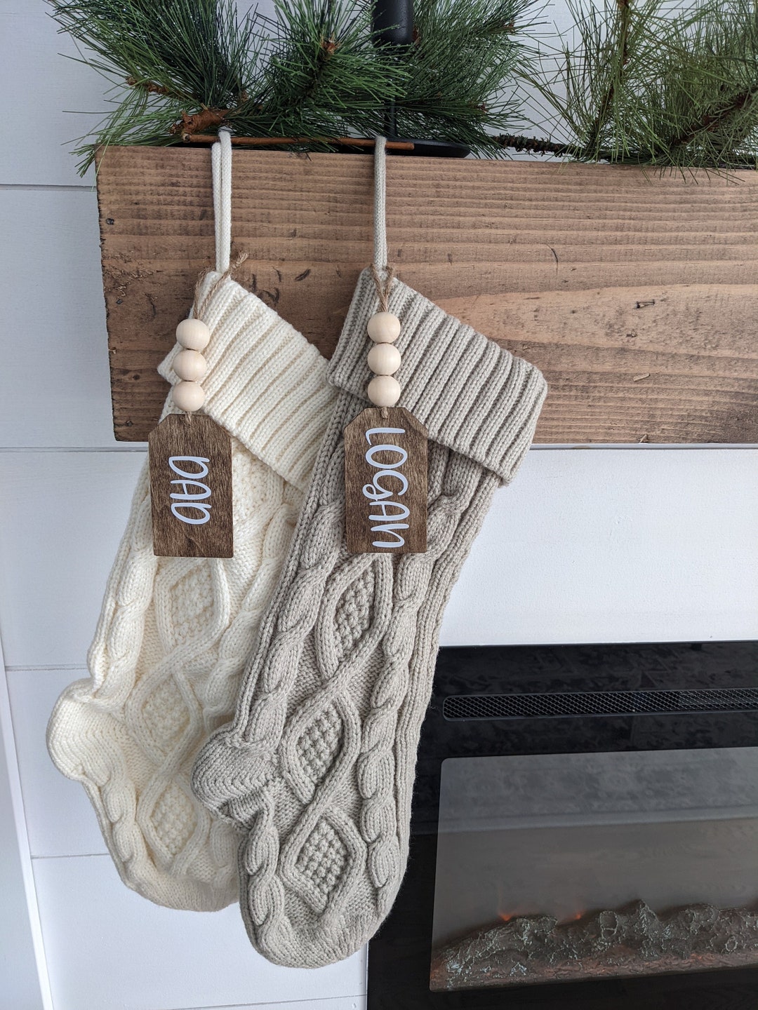 Personalized Stocking Name Tags - Etsy