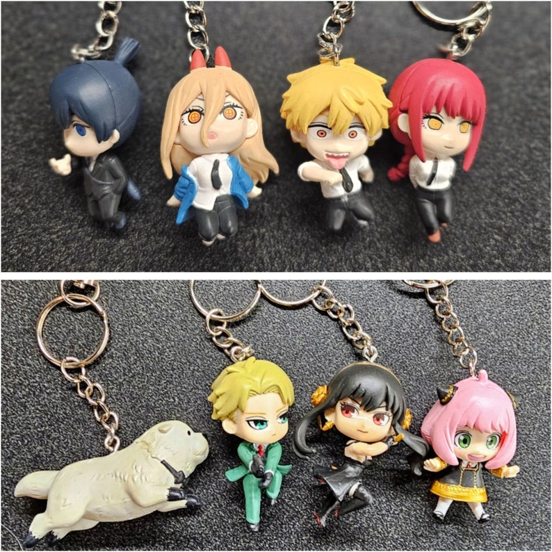 Chainsaw Man / Spy X Family / Naruto / Demon Slayer Anime Keychain ...