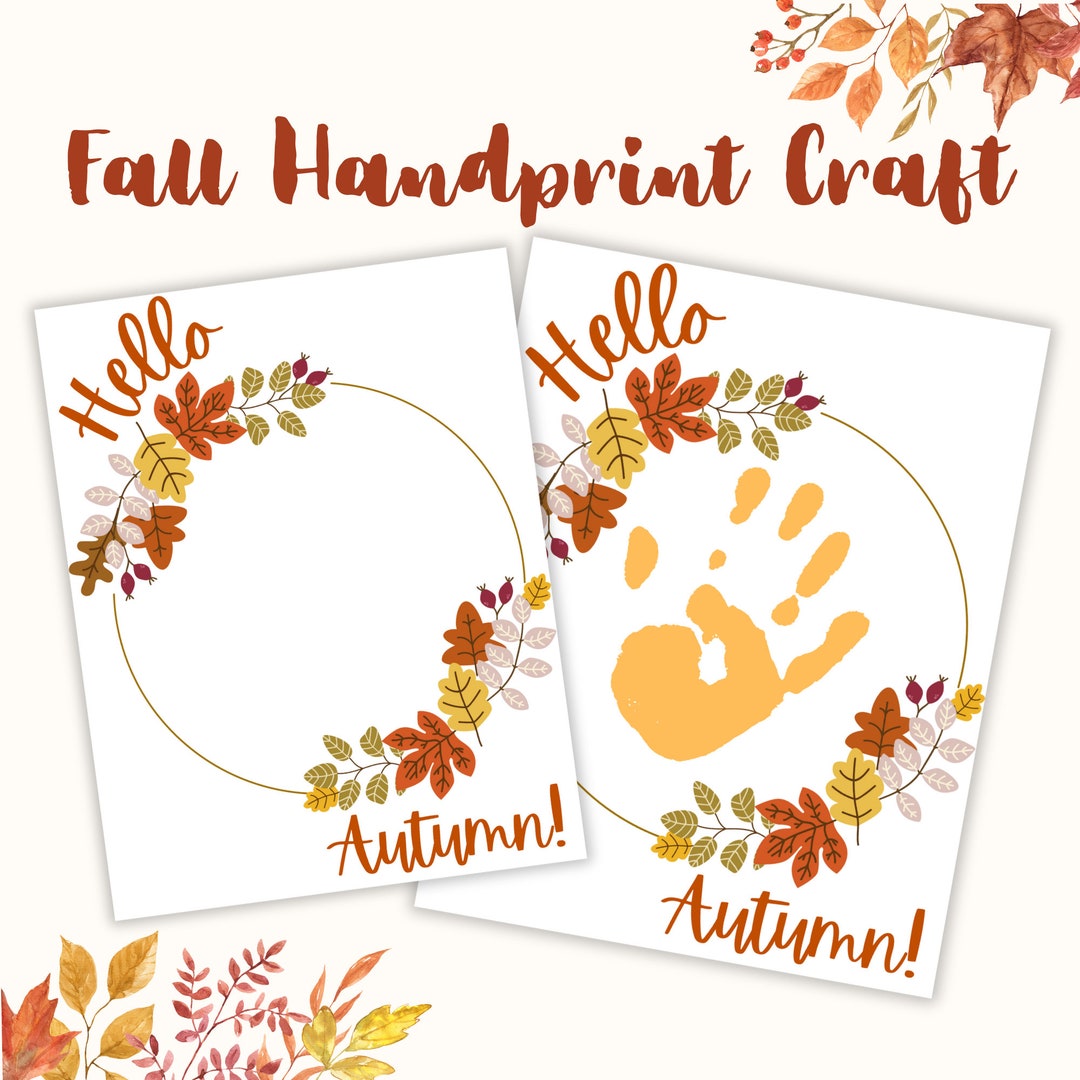 Fall Handprint Craft | Autumn Handprint Art | Fall Keepsake | Fall ...