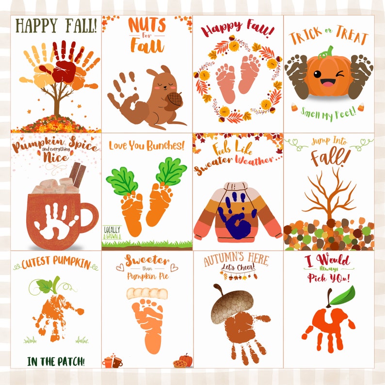 Fall Handprint Craft | Fall Handprint Art | Fall Crafts for Kids ...