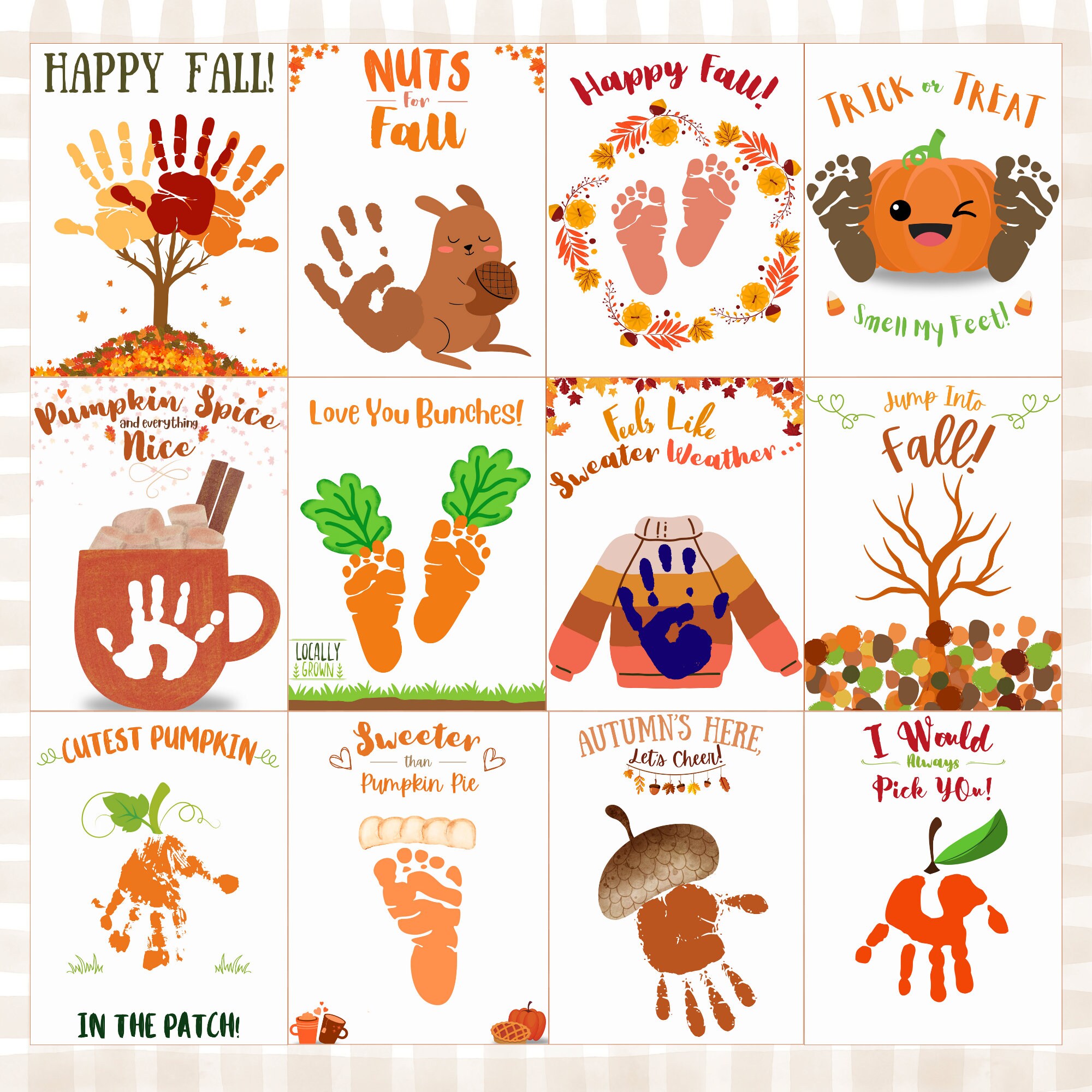 Fall Handprint Craft | Fall Handprint Art | Fall Crafts for Kids ...