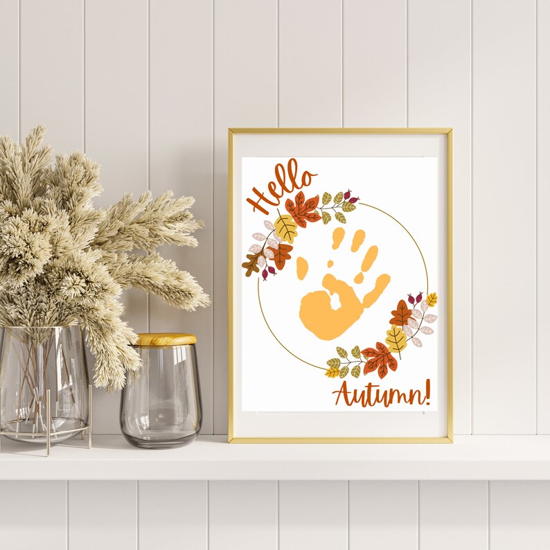 Fall Handprint Craft | Fall Handprint Art | Fall Crafts for Kids ...