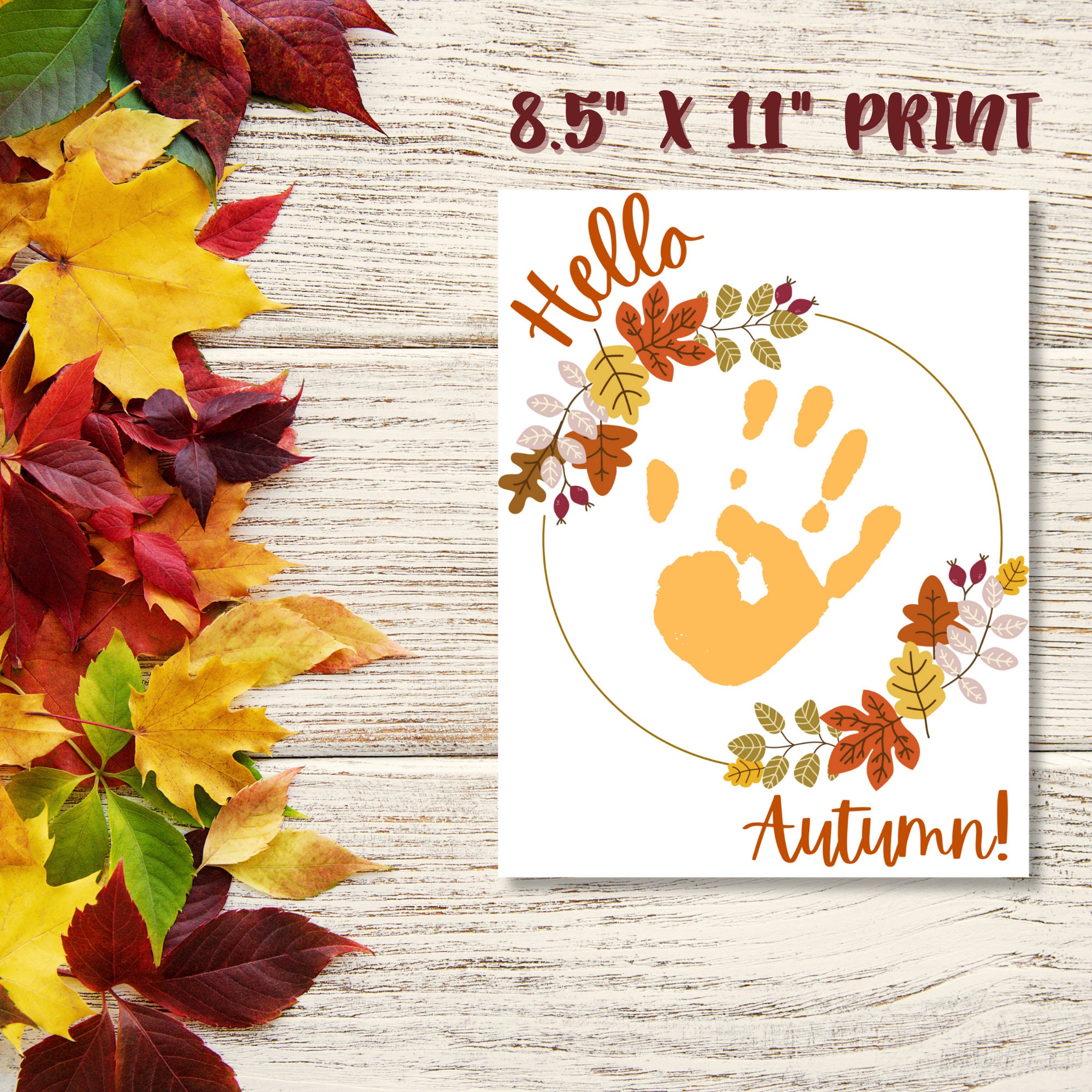 Fall Handprint Craft | Autumn Handprint Art | Fall Keepsake | Fall ...