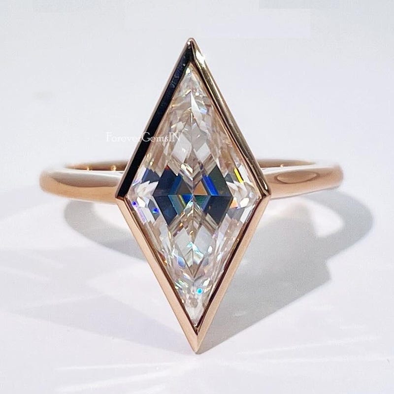 Lozenge Bezel Sapphire - Etsy