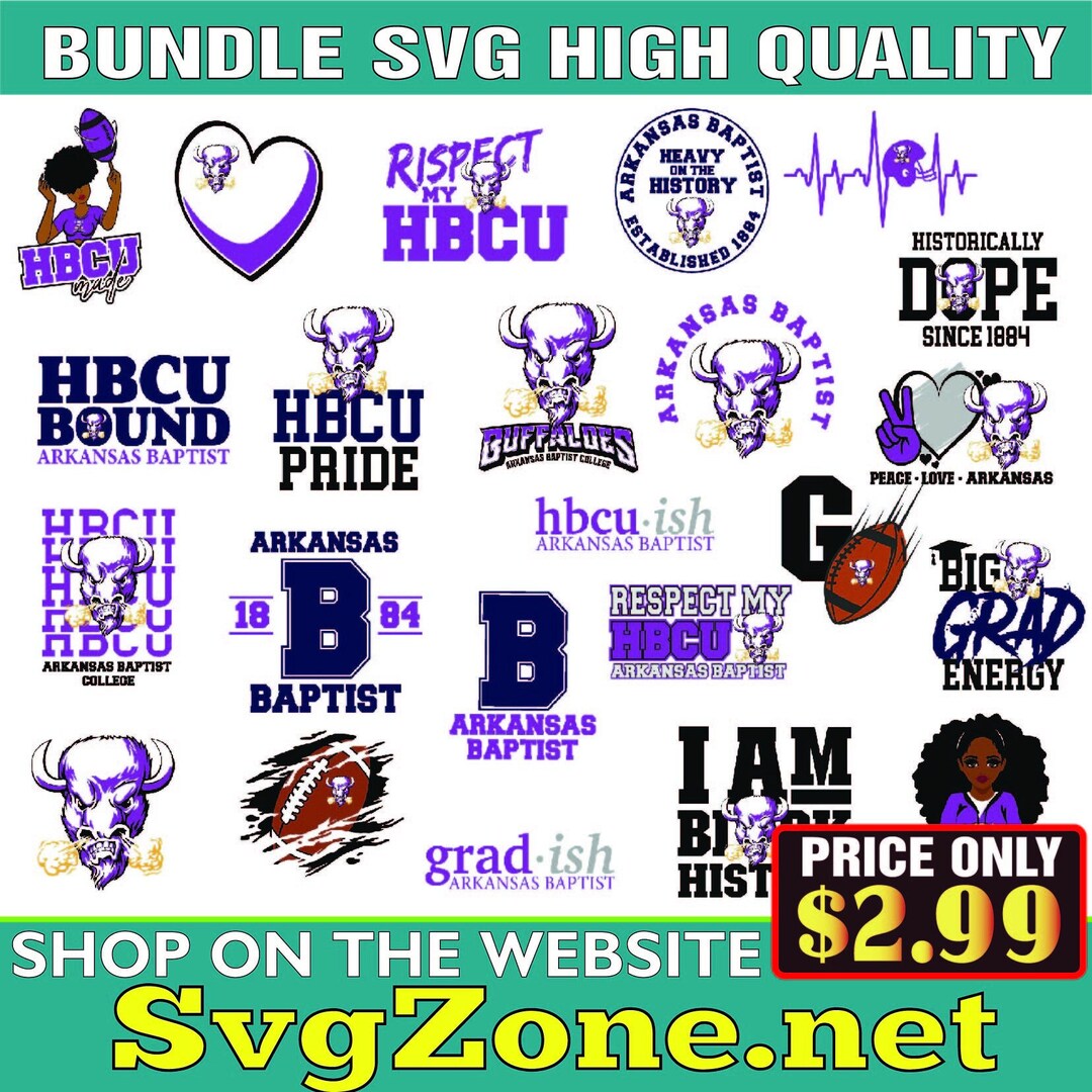 Hbcu Svg Bundle and University Digital Downloads at Arkansas - Etsy