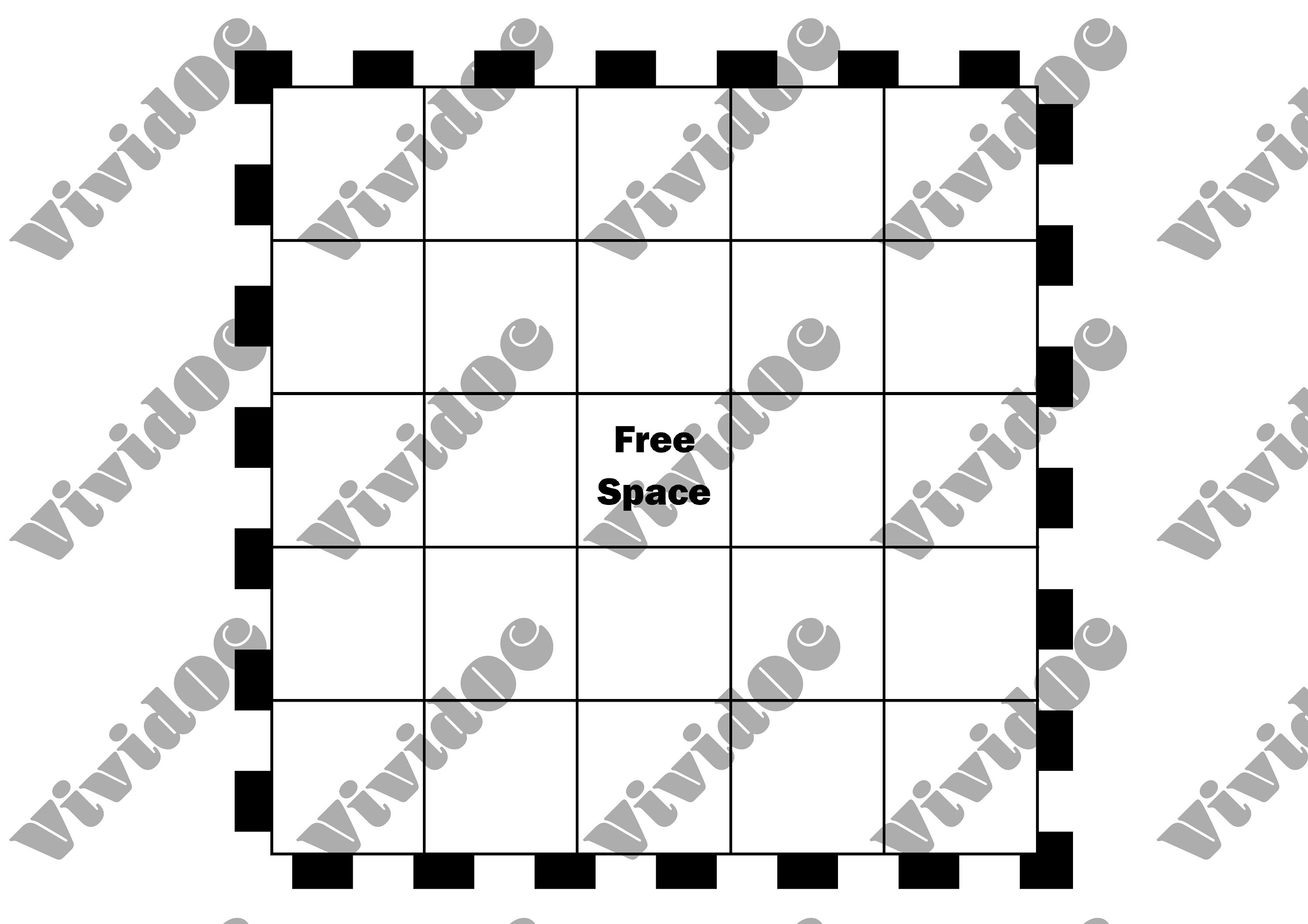 20 American Bingo Cards With Chequered Borders - Etsy