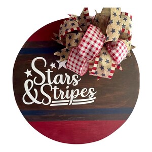 Stars and Stripes Wood Sign - Etsy