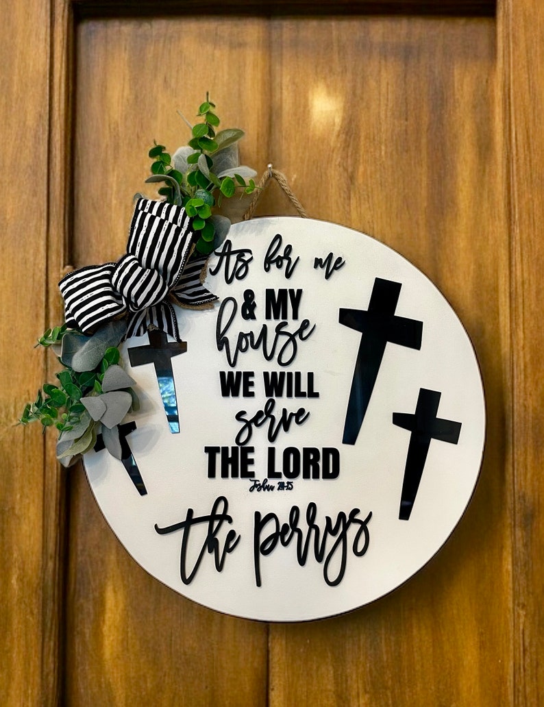 As for Me and My Family Sign - Etsy