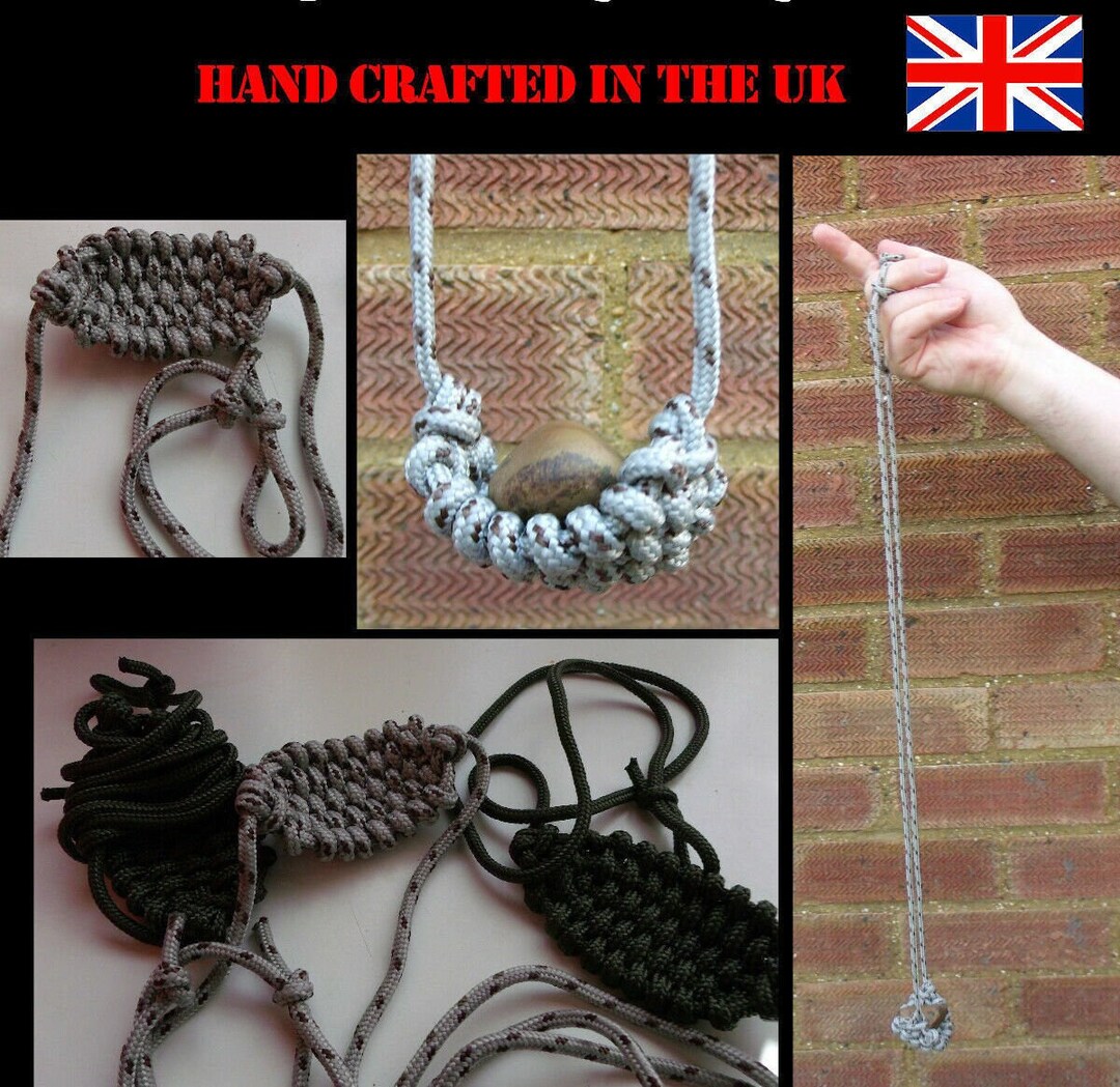Handmade Shepherd's Sling, Sling, Slingshot, Paracord, Modern David ...