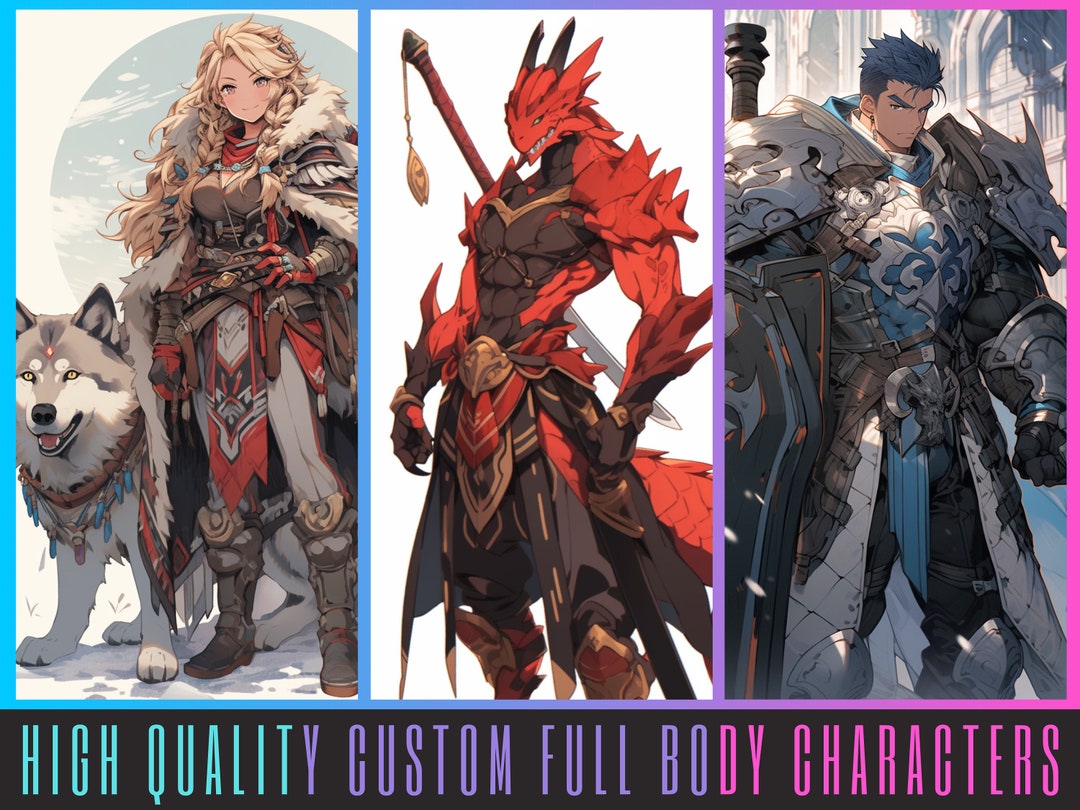 Custom Full Body Custom Dnd Full Body Dungeon and Dragons Anime ...