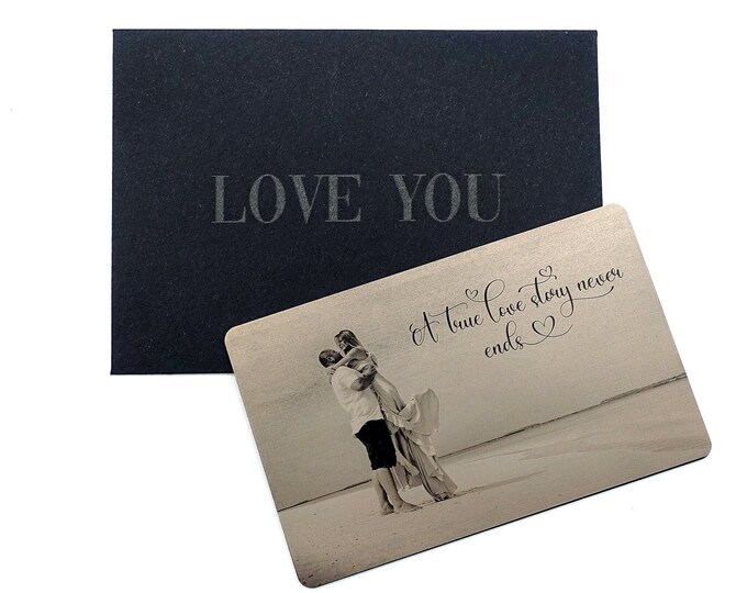 Custom Engraved Metal Wallet Card | Personalized Wallet Insert | Custom ...