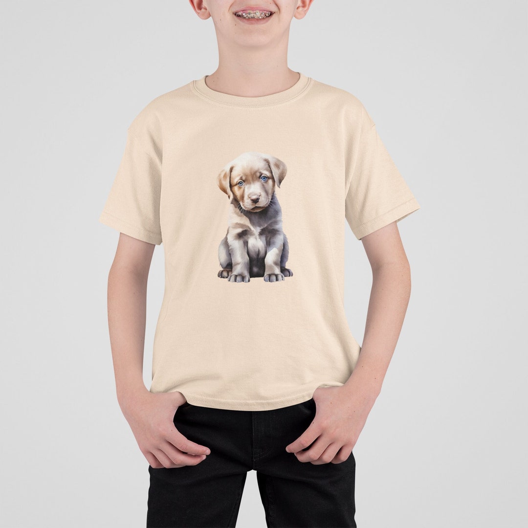 Cute Labrador Retriever Puppy Kids T-shirt | Adorable Pet Tee for Young ...