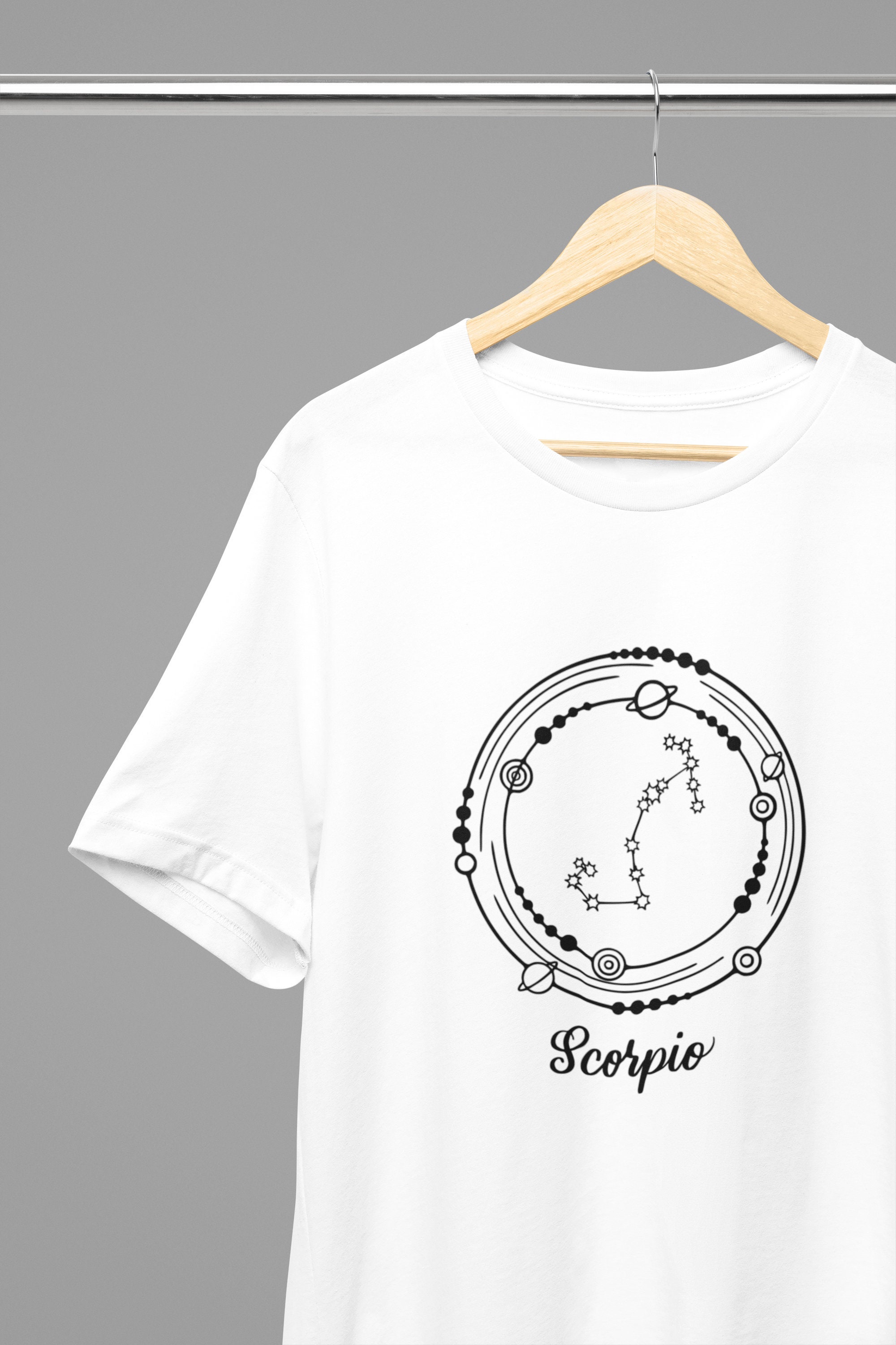 Scorpio Zodiac Sign Unisex T-shirt | Scorpions Constellation Tee ...