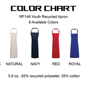 Custom Youth Apron | Custom Kids Chef Apron | Custom Kitchen Apron ...