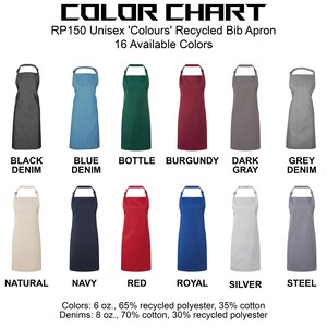 Personalized Kitchen Apron | Custom Chef and Cooking Apron | Work Apron ...