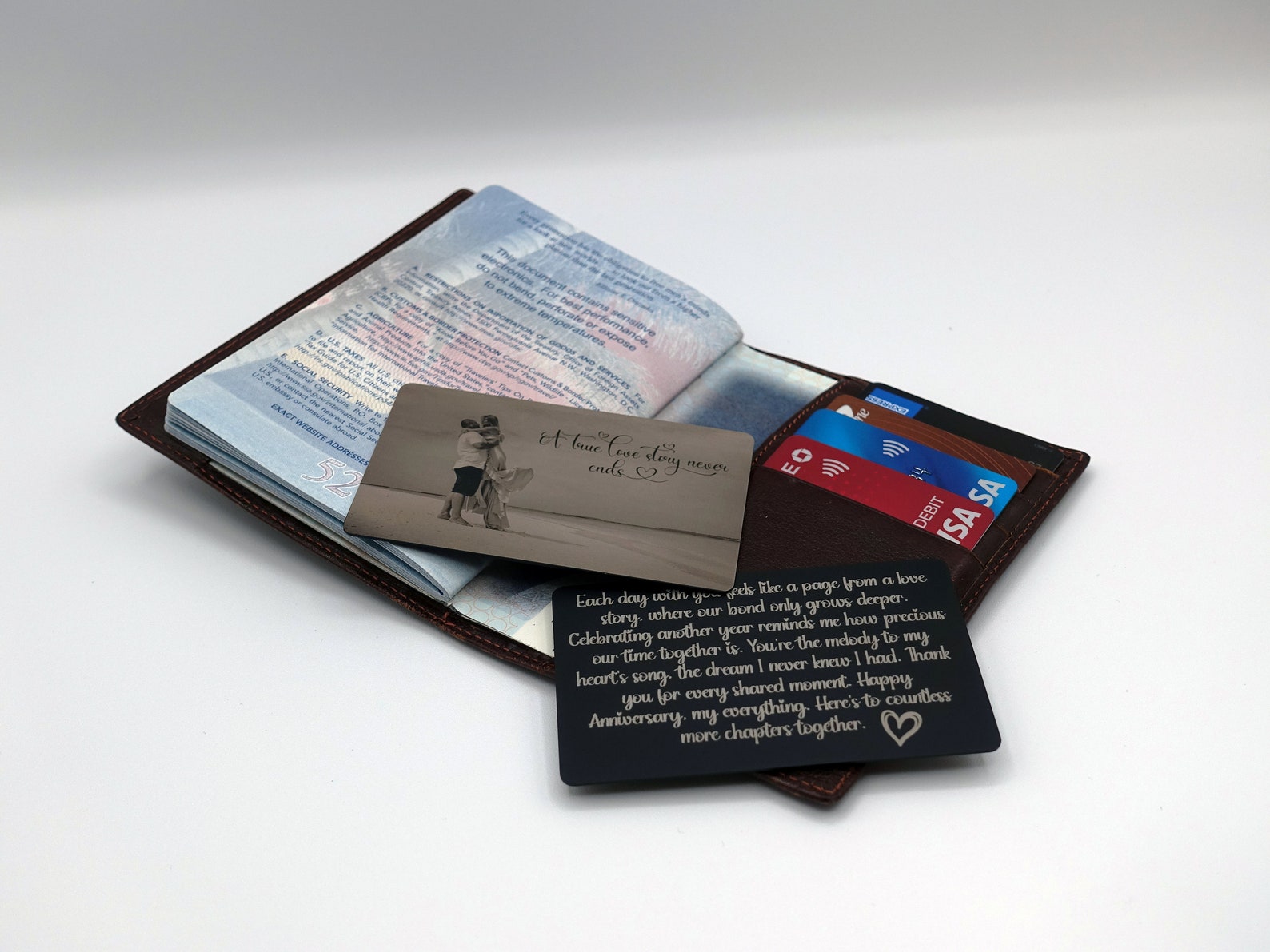 Custom Engraved Metal Wallet Card | Personalized Wallet Insert | Custom ...