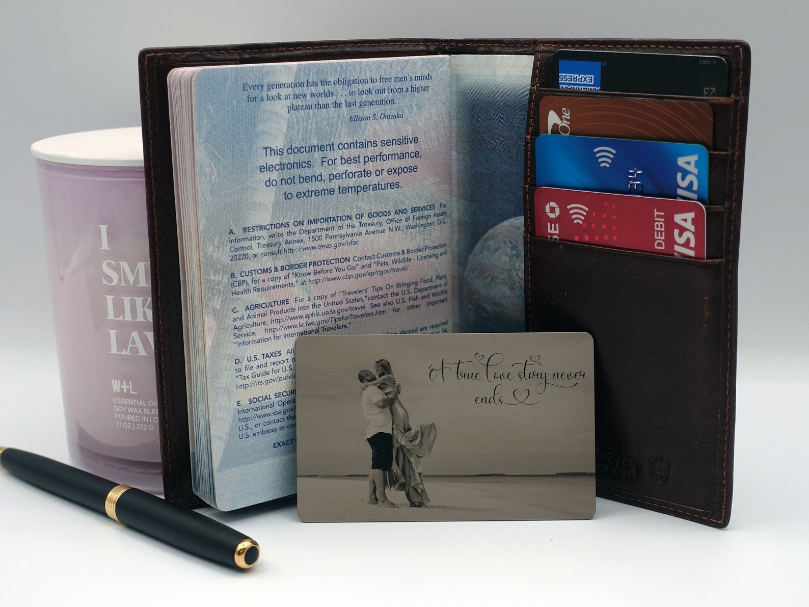 Custom Engraved Metal Wallet Card | Personalized Wallet Insert | Custom ...