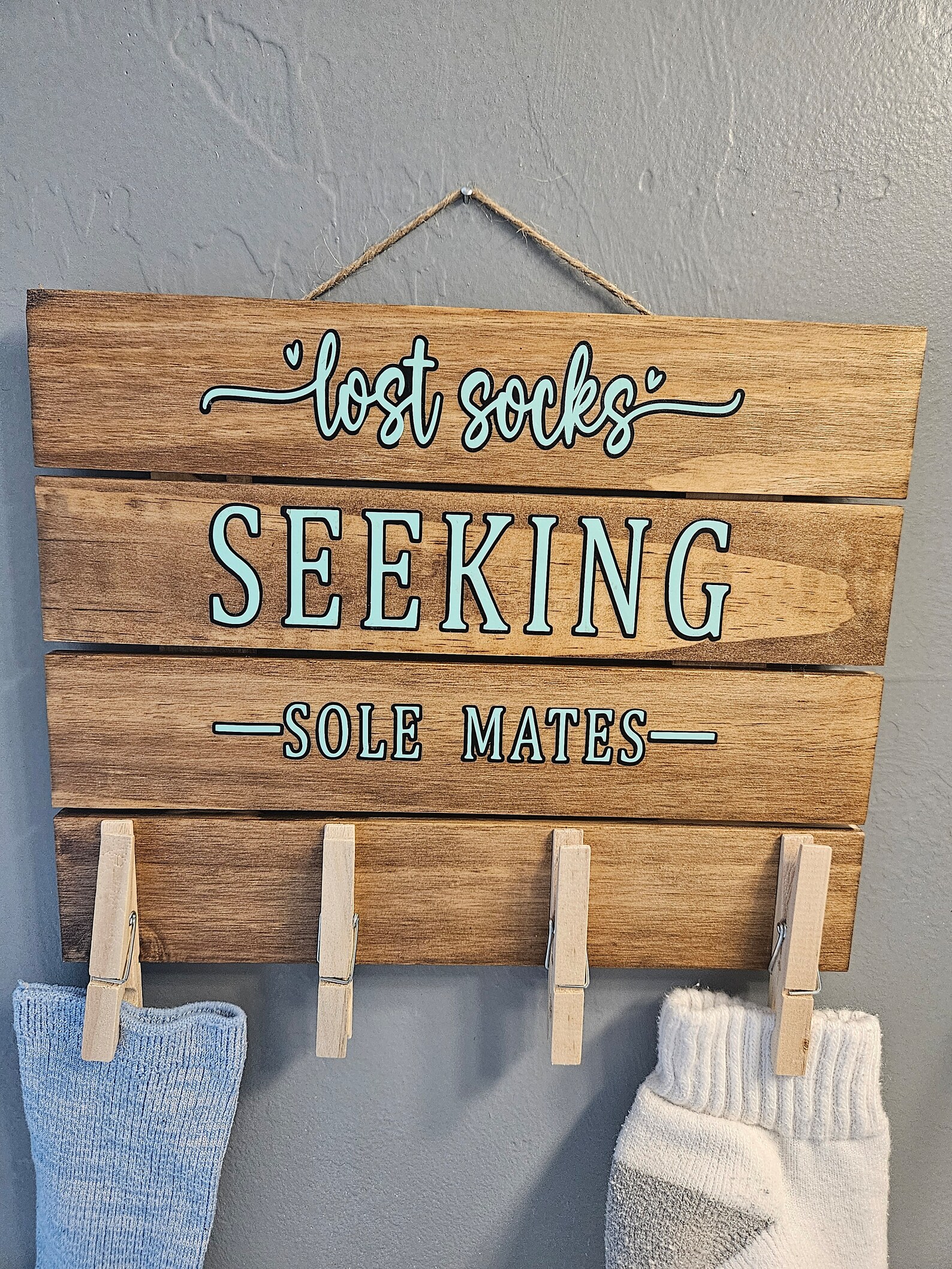 Lost Socks Sign 4 Types of Wood Finish - Etsy