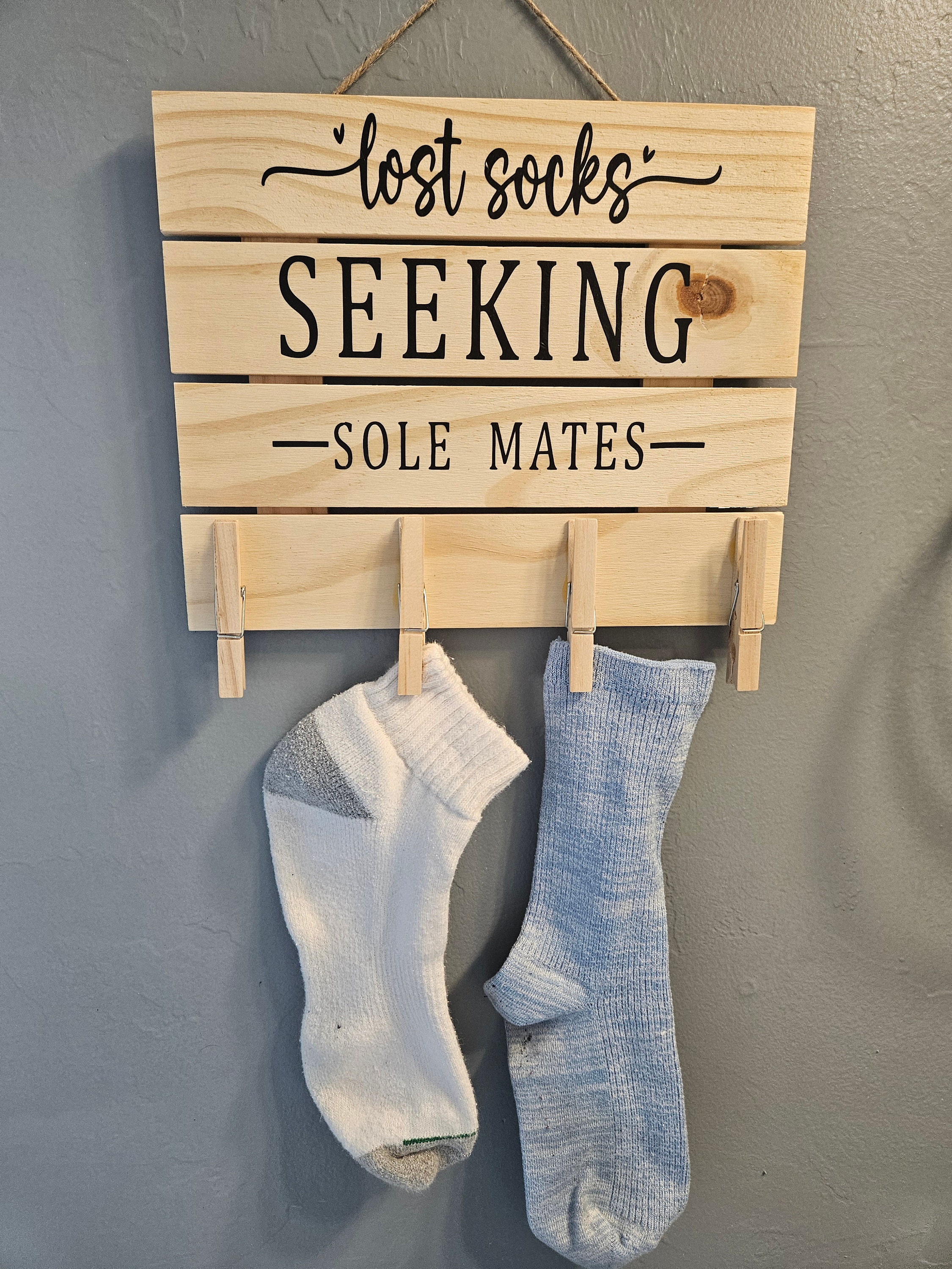 Lost Socks Sign 4 Types of Wood Finish - Etsy
