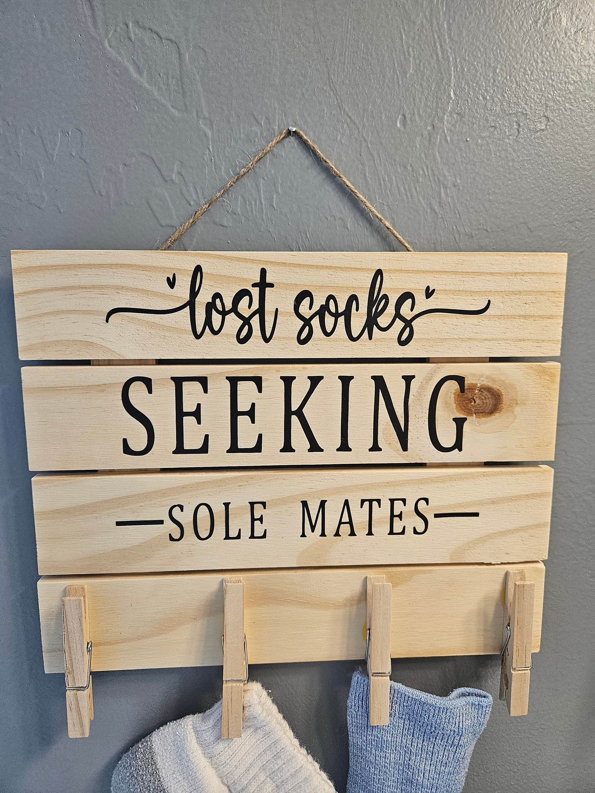 Lost Socks Sign 4 Types of Wood Finish - Etsy