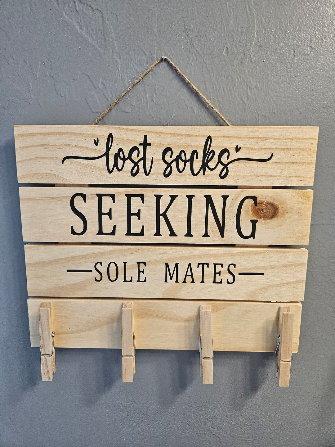 Lost Socks Sign 4 Types of Wood Finish - Etsy