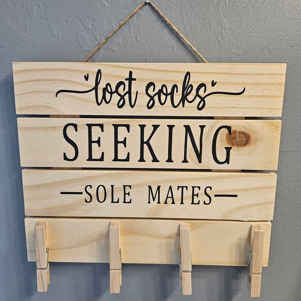 Lost Socks Sign - Etsy