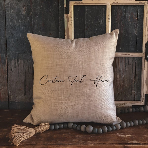 Text Pillow - Etsy