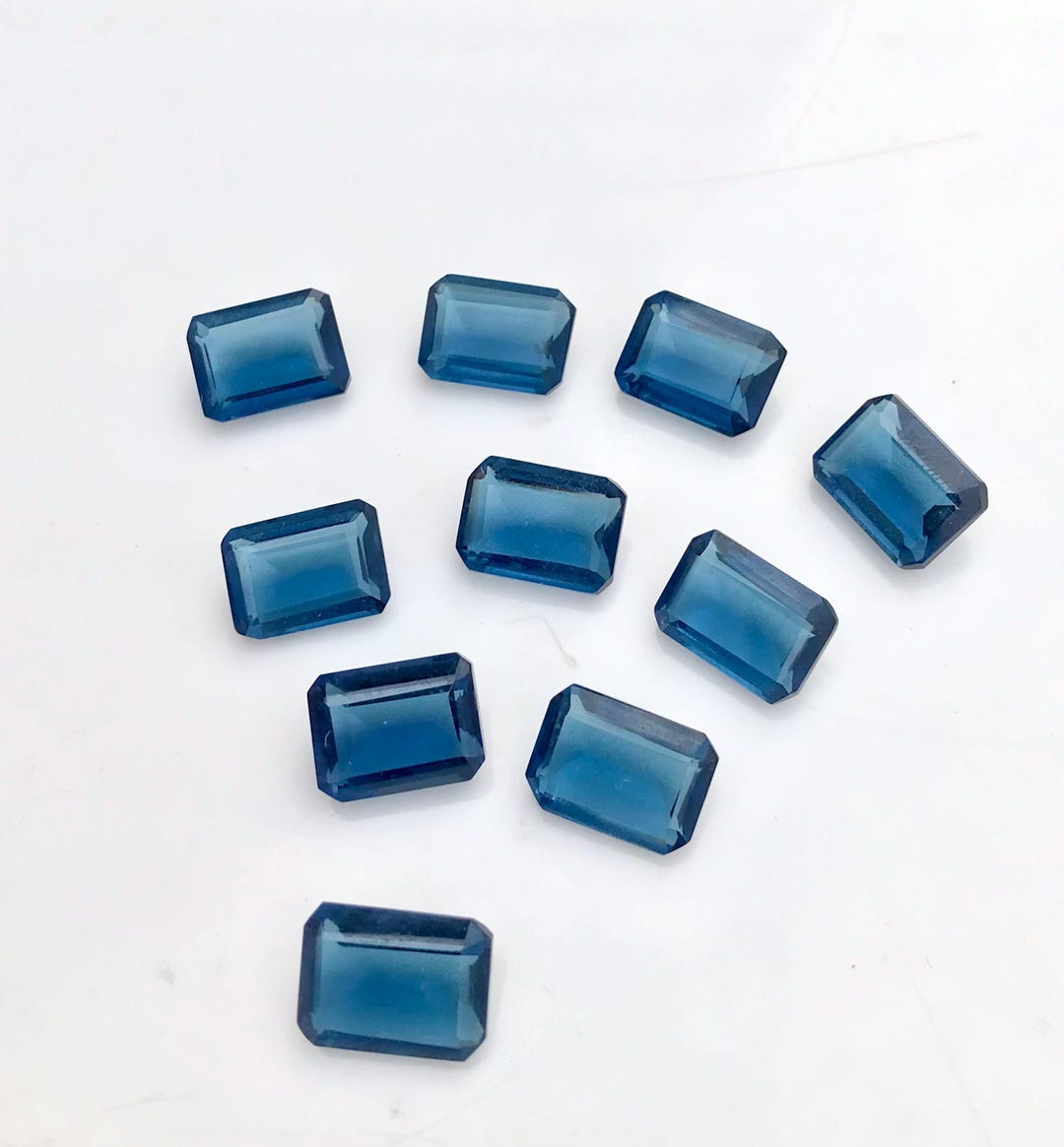 London Blue Quartz Rectangle Shape Gemstone, London Blue Quartz ...