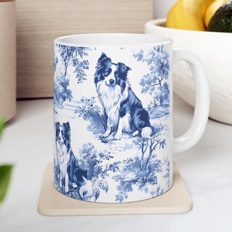 Ceramic Border Collie Mug - Etsy New Zealand
